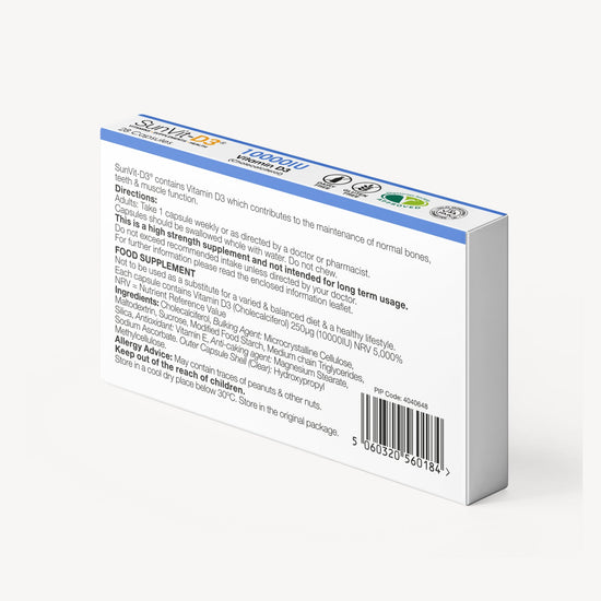 10,000iu Vitamin D3 Capsules | High Strength Vitamin D – SunVit-D3