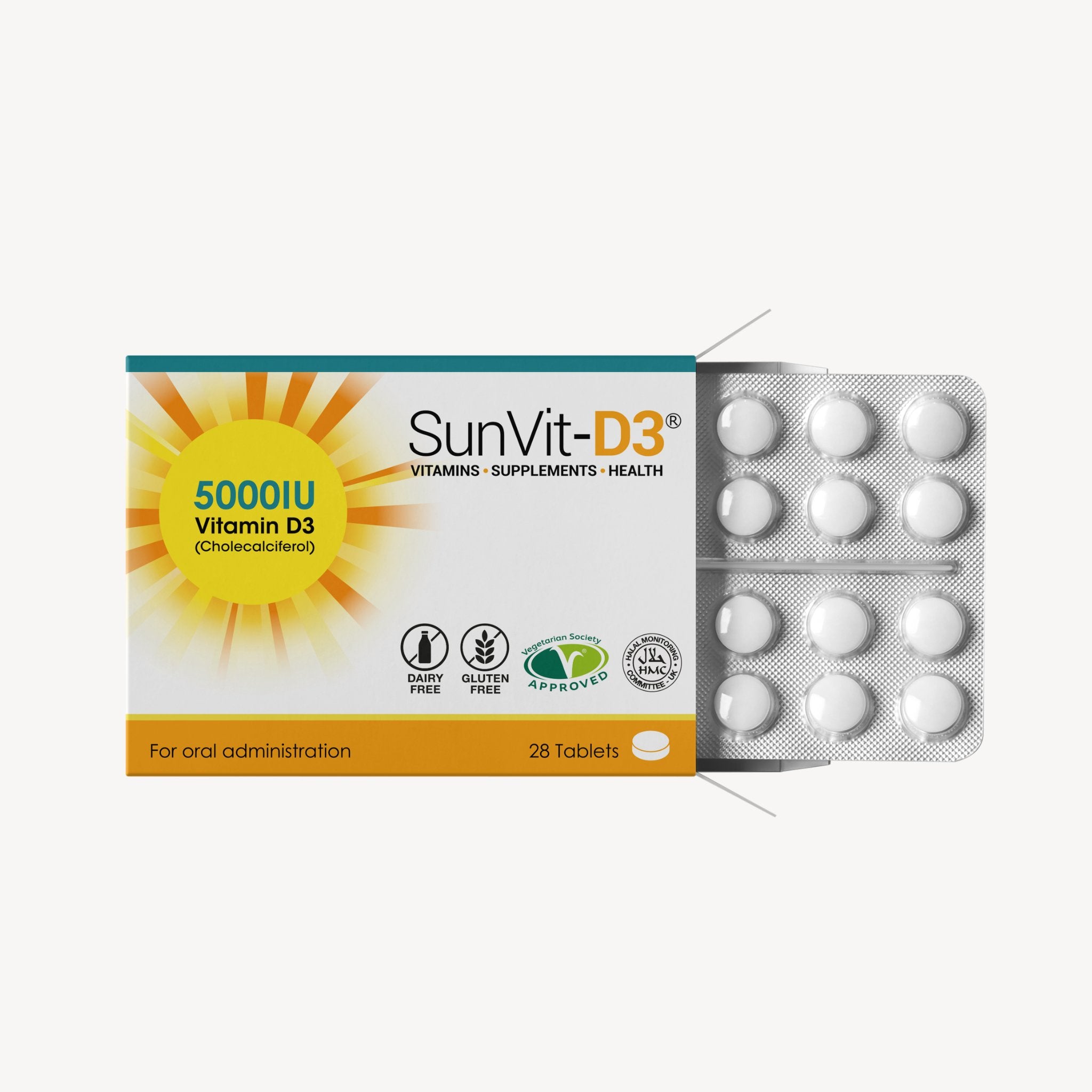 Buy Vitamin D3 5000iu Tablets Online | SunVit-D3
